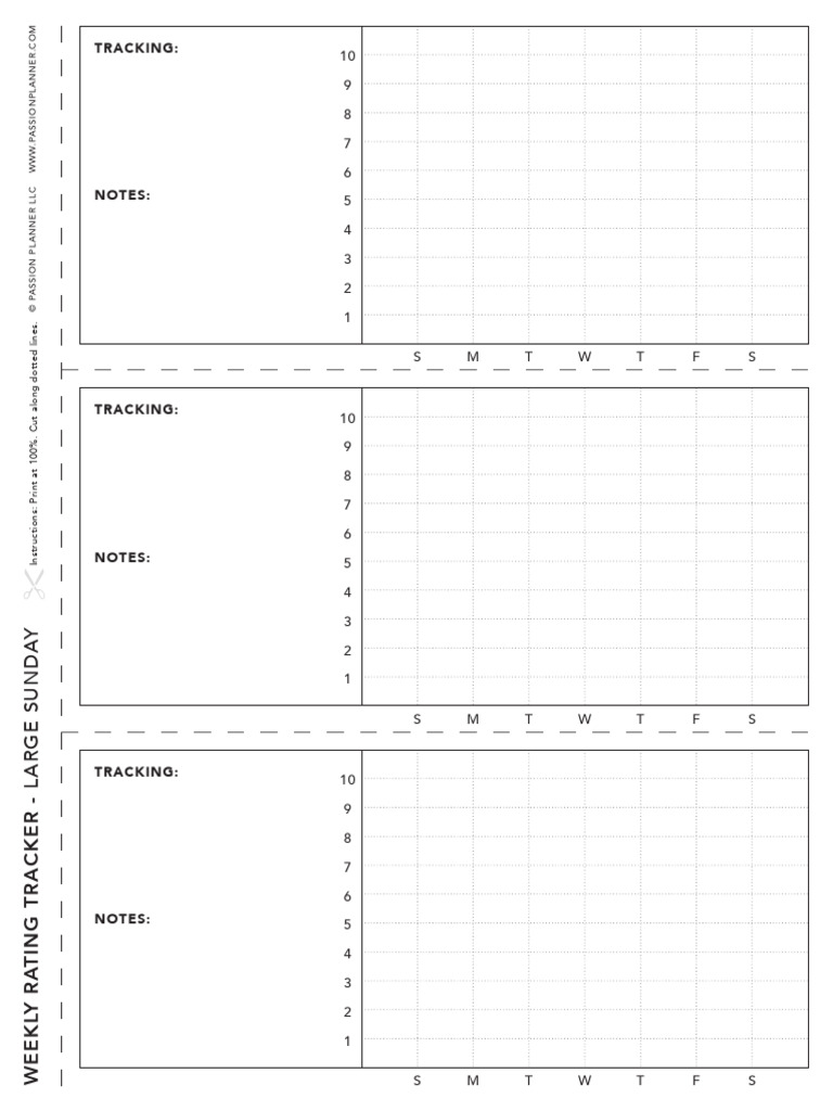 Weekly Rating Tracker LARGE SUNDAY | PDF