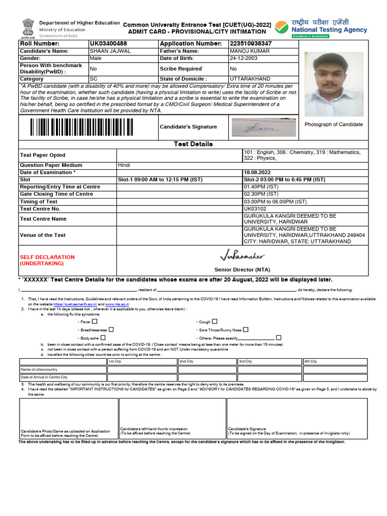 Index | PDF | Identity Document