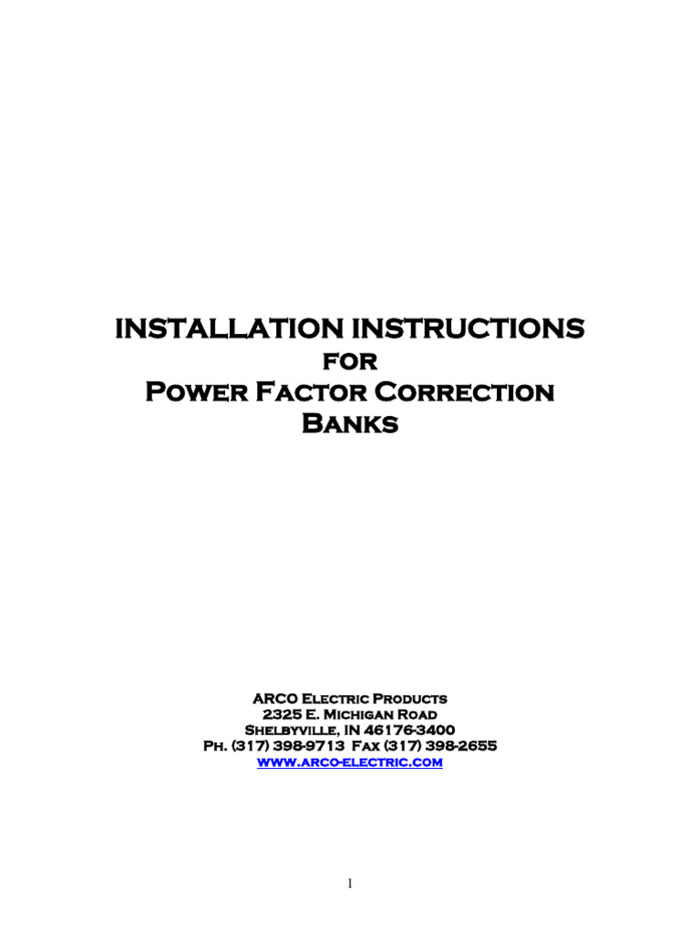 Capacitor Bank | PDF