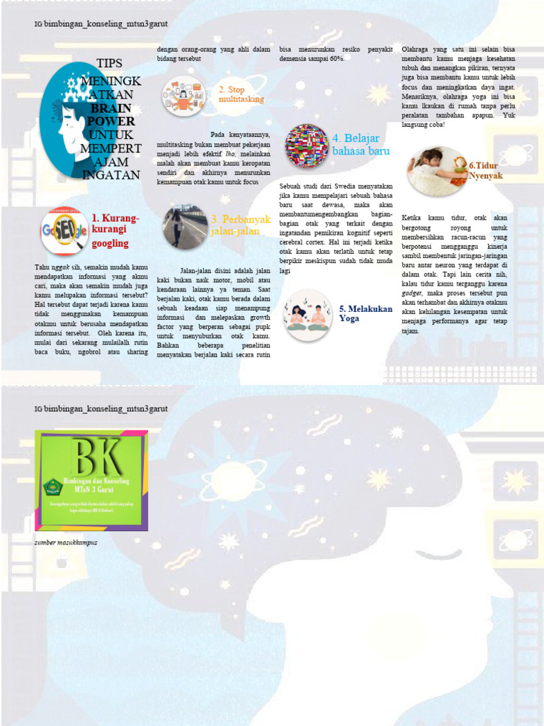 Leaflet Brain Power | PDF