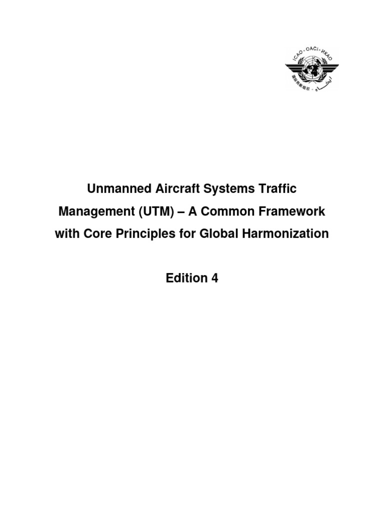 UTM Framework Edition 4 | PDF | Air Traffic Control | Unmanned Aerial Vehicle