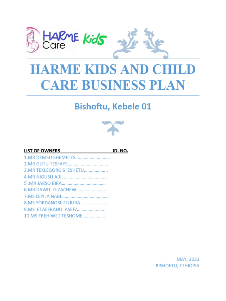 Harme Kids and Child Care | PDF | Child Care | Employment