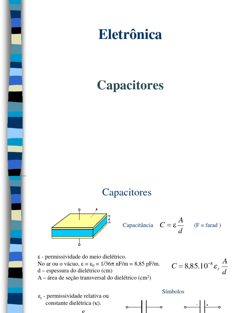 Capacitores | PDF | Capacitor | Energia elétrica
