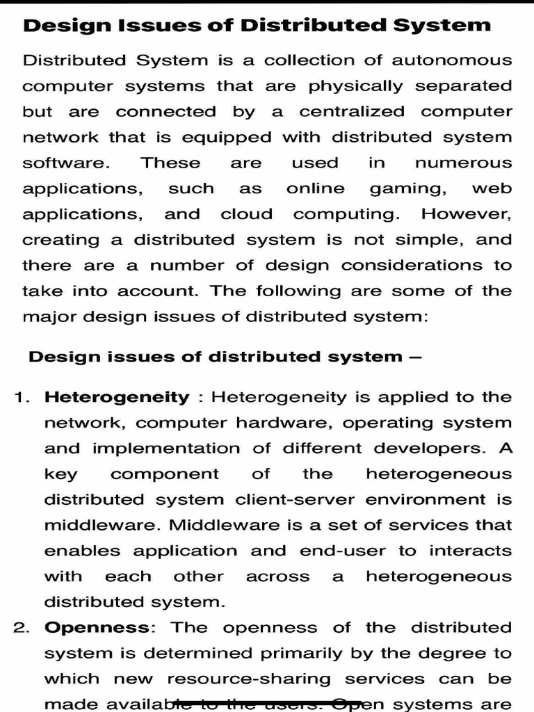 Distribution Design Issues | PDF | Distributed Computing | Computer Network