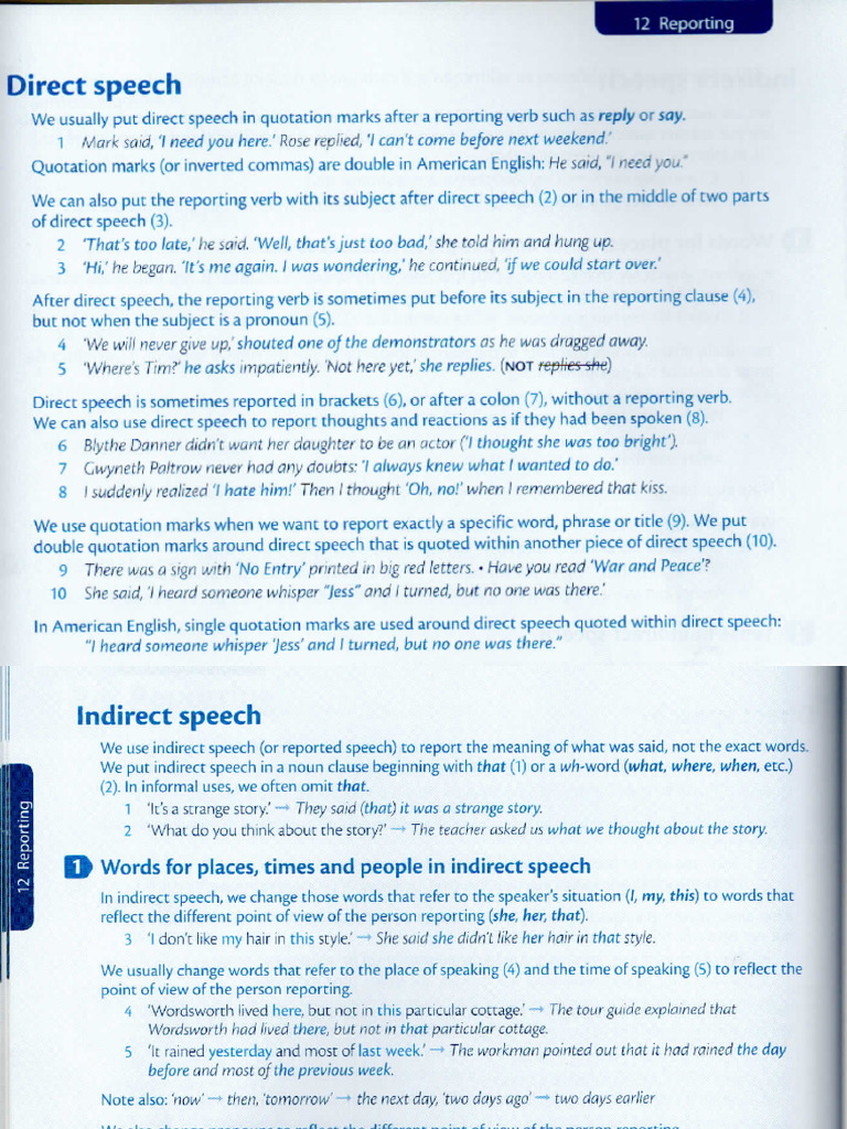 Reporting Conditionals Cleft Sentences English Class | PDF