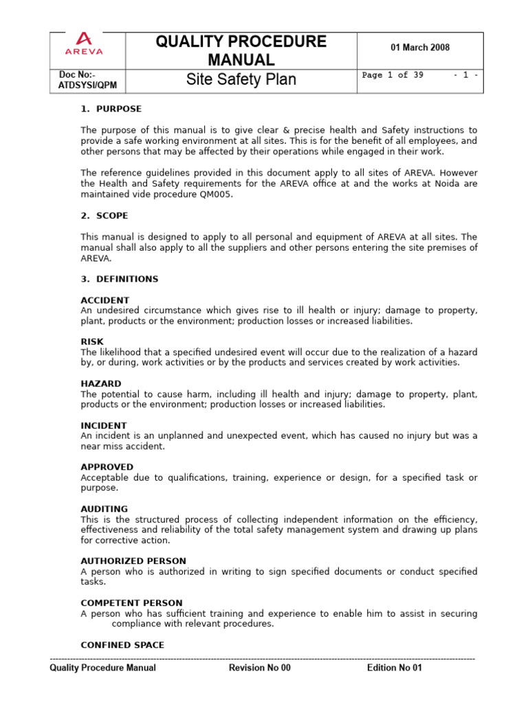 Ensuring Safety Through Organization and Responsibility A Quality ...