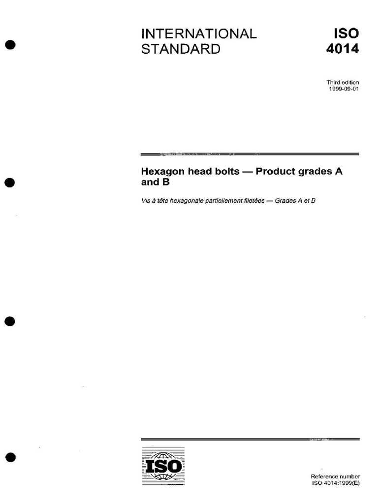 Iso 4014 | PDF