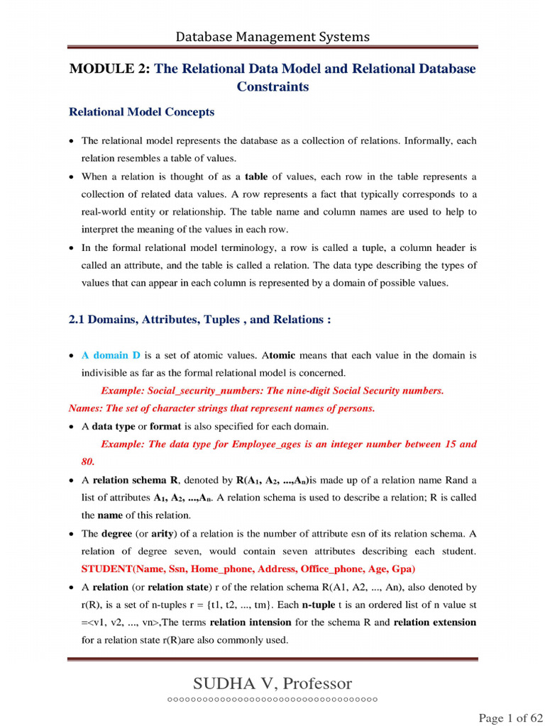Module 2 Dbms Pdf 