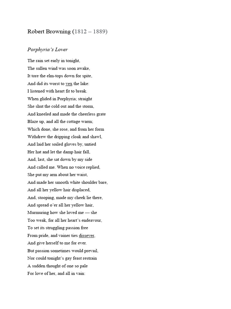 Robert Browning Poetry | PDF