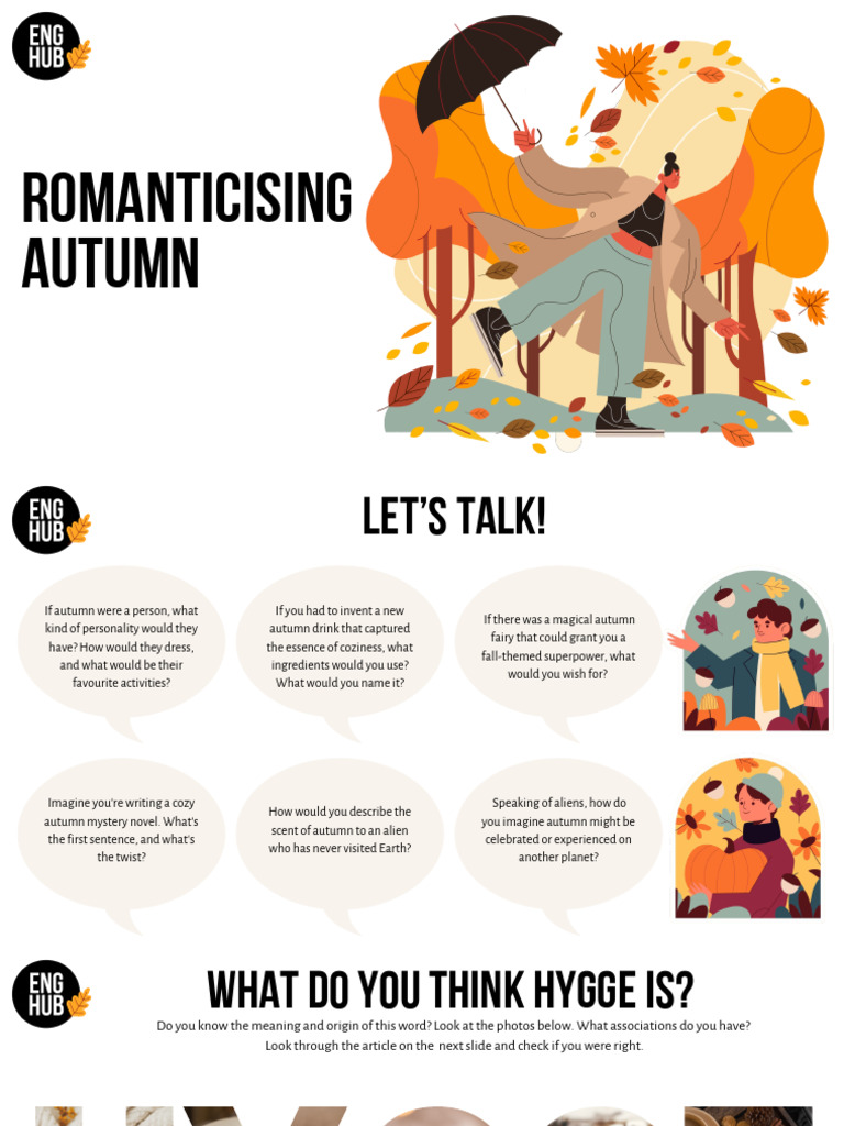 B1-B2 Romanticising Autumn SV | PDF | Meal | Baking