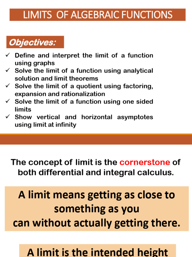 LECTURE 3 - Limits | PDF