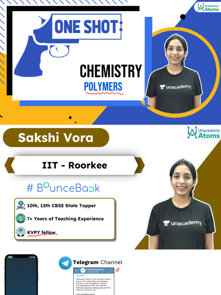 POLYMERS Oneshot Bounceback | PDF | Polymers | Polymerization