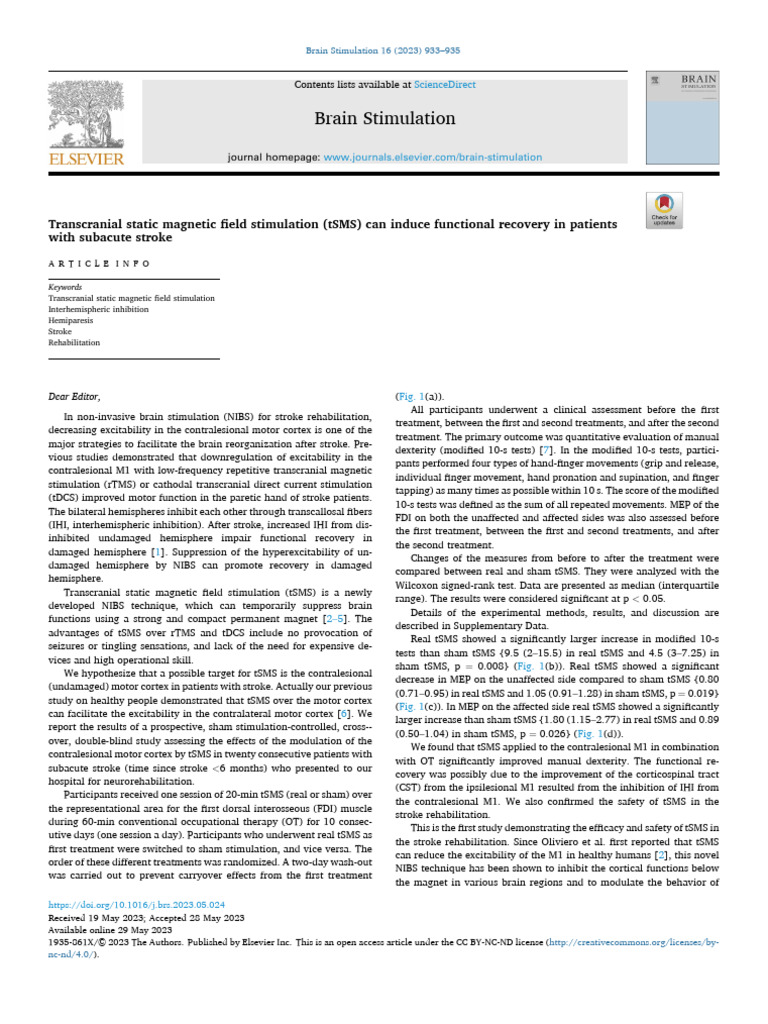 TSMS Ictus | PDF | Stroke | Neurological Disorders