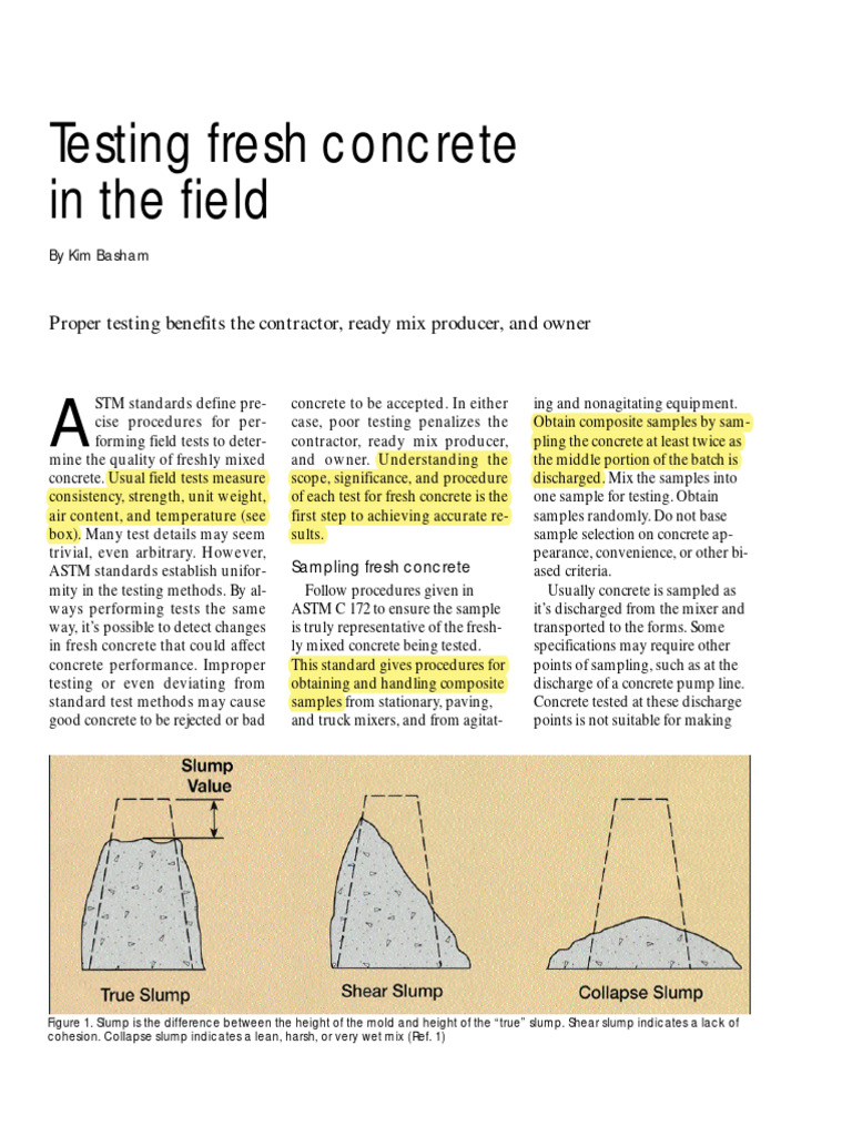 1 Astm C172. | PDF | Concrete | Building Engineering