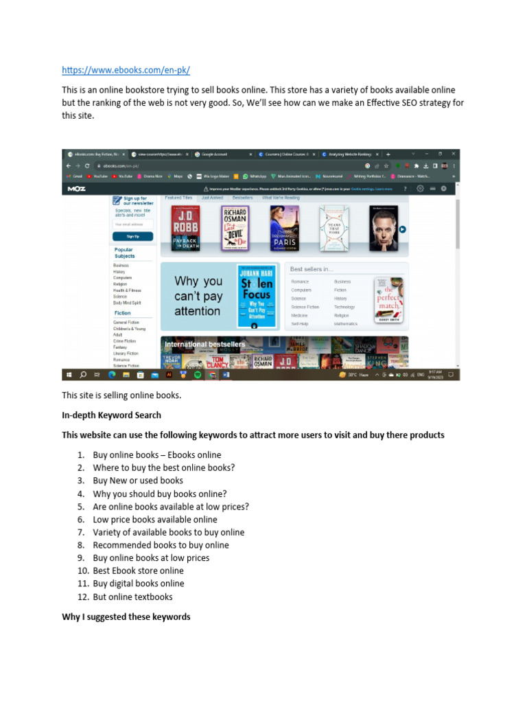 SEO Analysis 2nd Course | PDF | Search Engine Optimization | Books