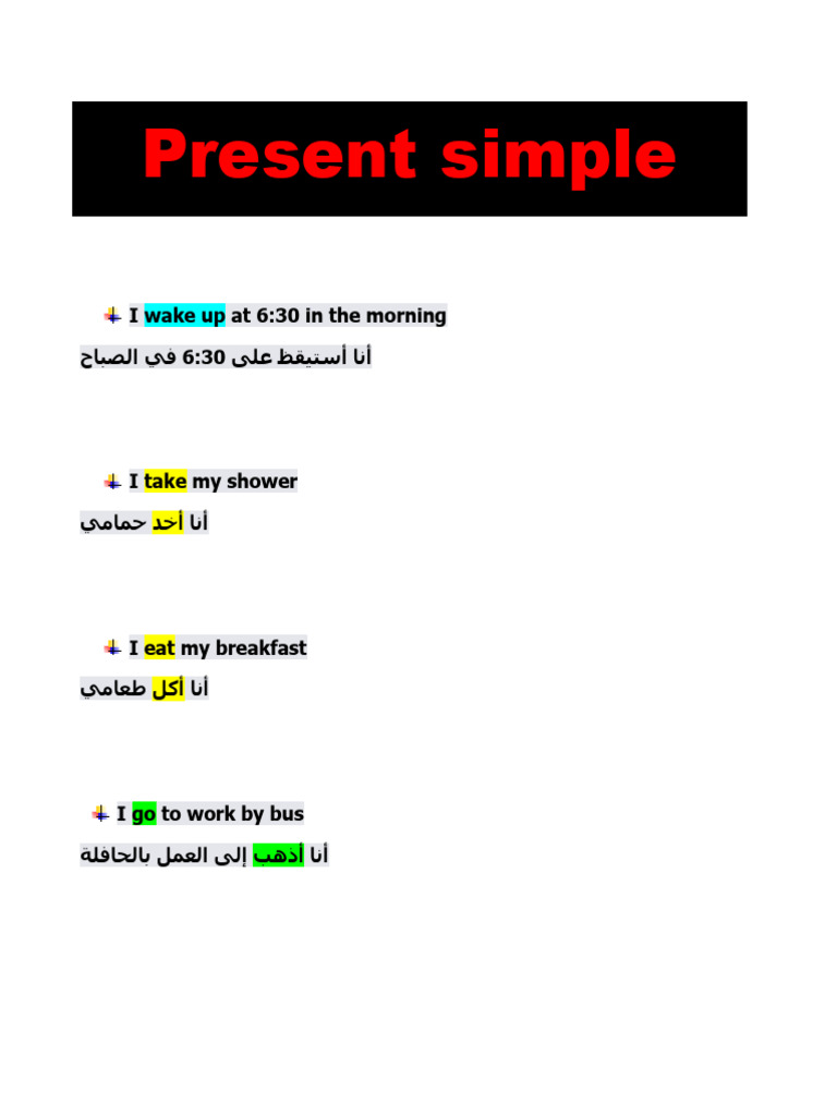 Present Simple | PDF