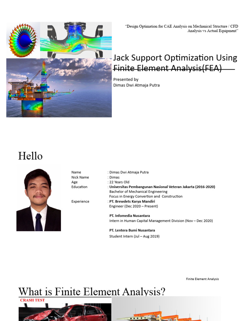 Jack Support Optimization with FEA | PDF | Finite Element Method ...