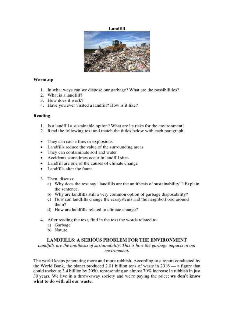 Landfill - ESL | PDF