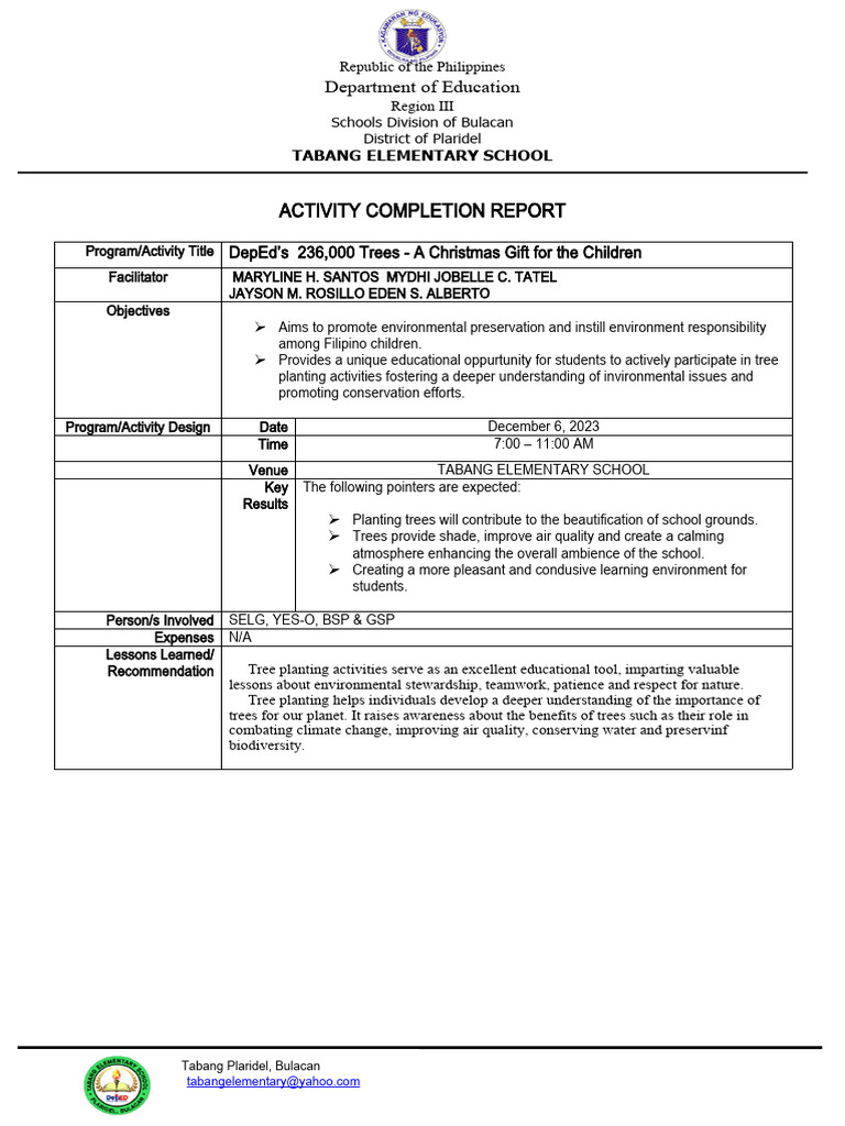 Acr Tree Planting 2023 | PDF | Natural Environment | Nature
