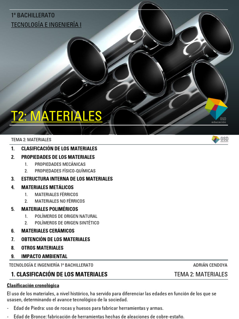 T2 Materiales | PDF
