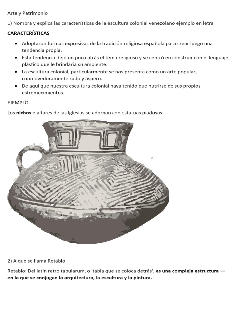 Arte Colonial Venezolana MJ 2do | PDF | Arte