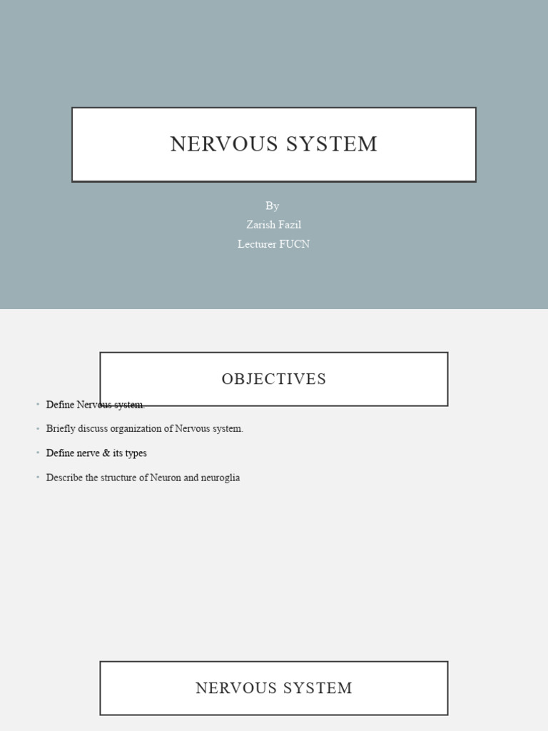 Nervous System (Autosaved) (Autosaved) | PDF