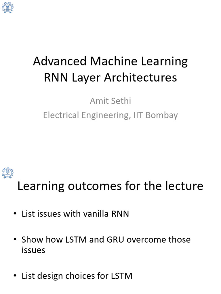 Lecture 6 Recurrent Neural Networks | PDF