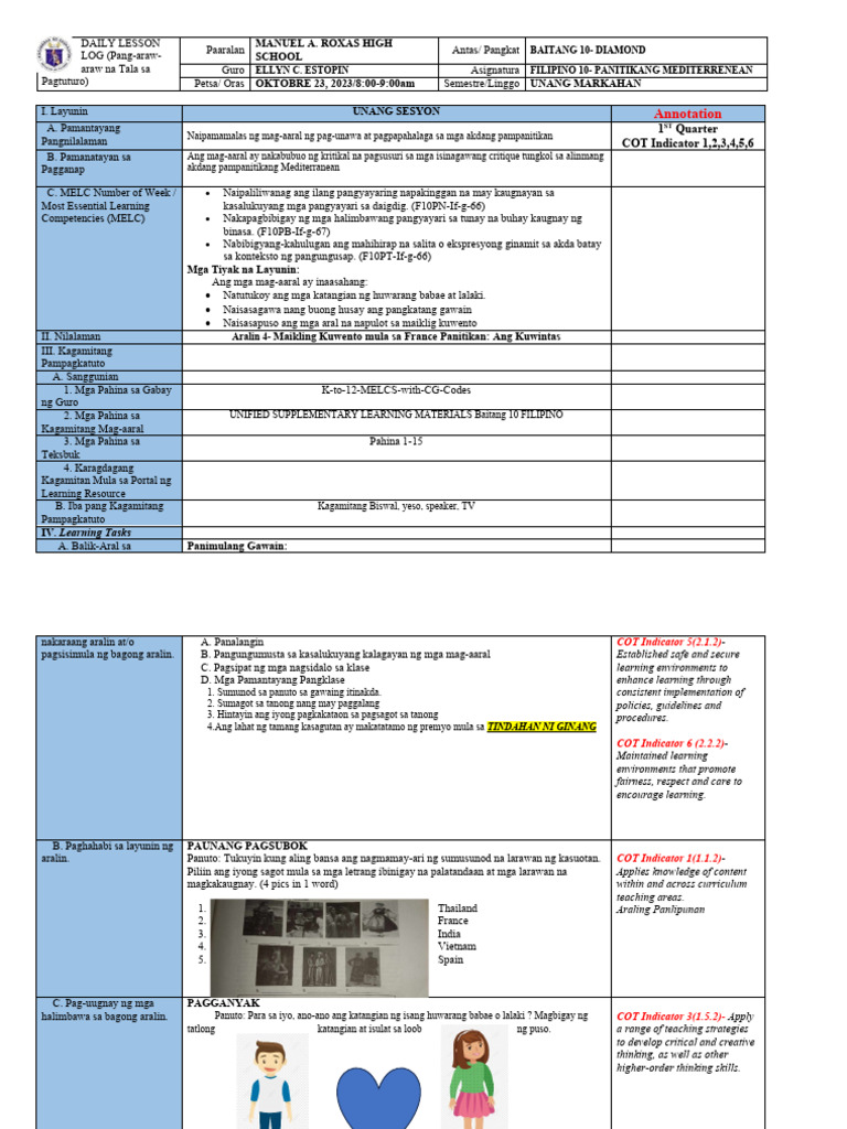 Co1 Q1 Ang-Kuwintas | PDF