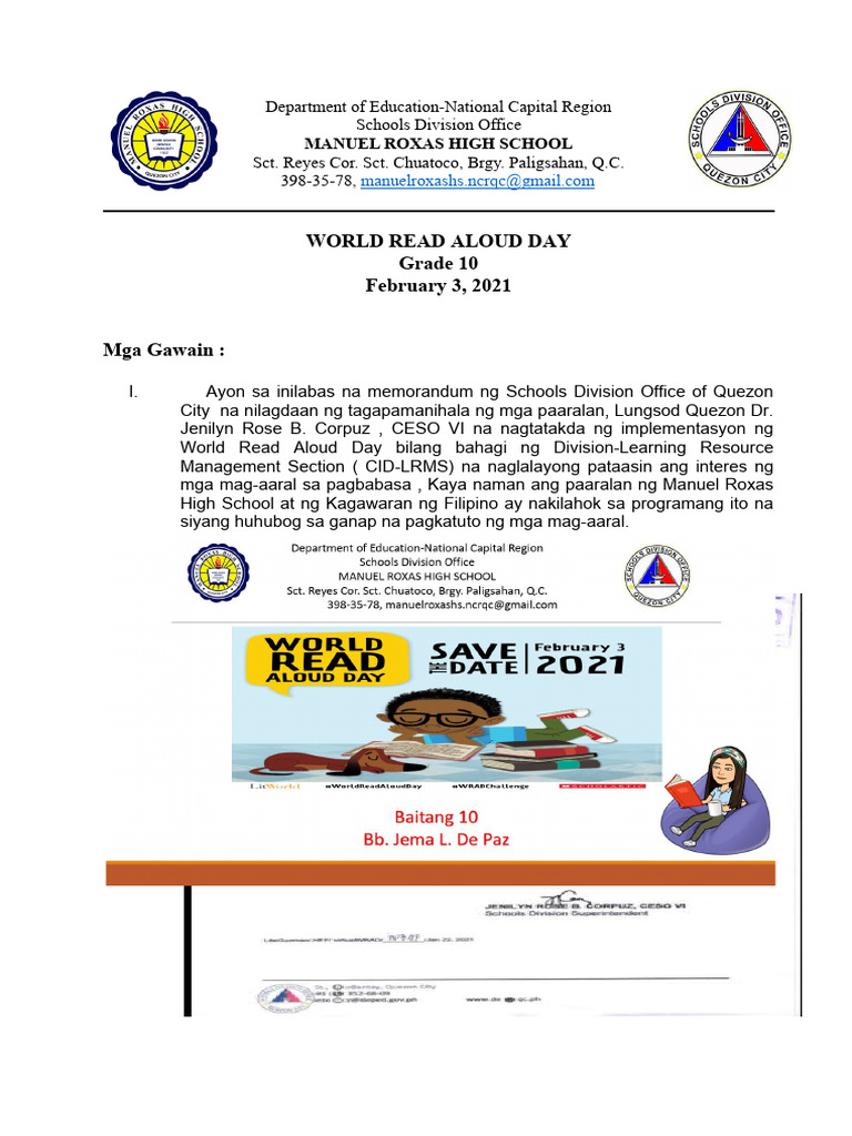 Readaloud GR10 | PDF