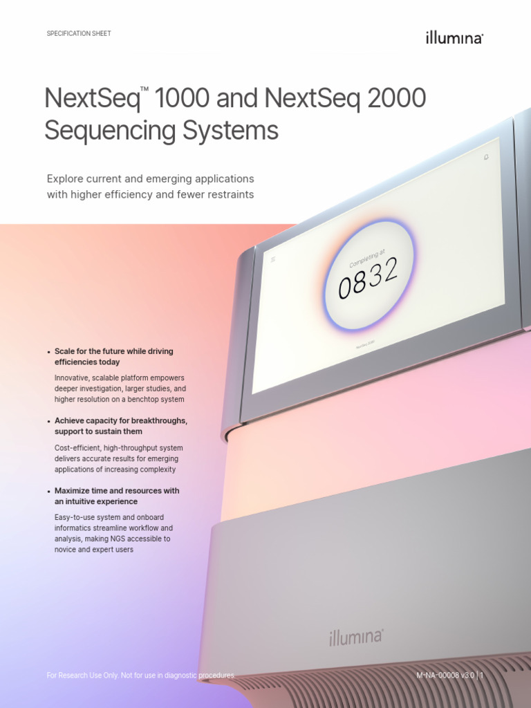 Nextseq 1000 2000 Spec Sheet M Na 00008 | PDF | Dna Sequencing | Cloud ...