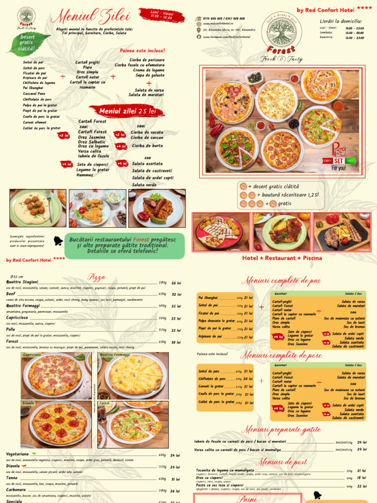 Meniu Delivery Forest | PDF