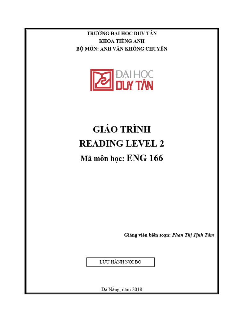 Giao Trình Reading Level 2 New 2022 | PDF