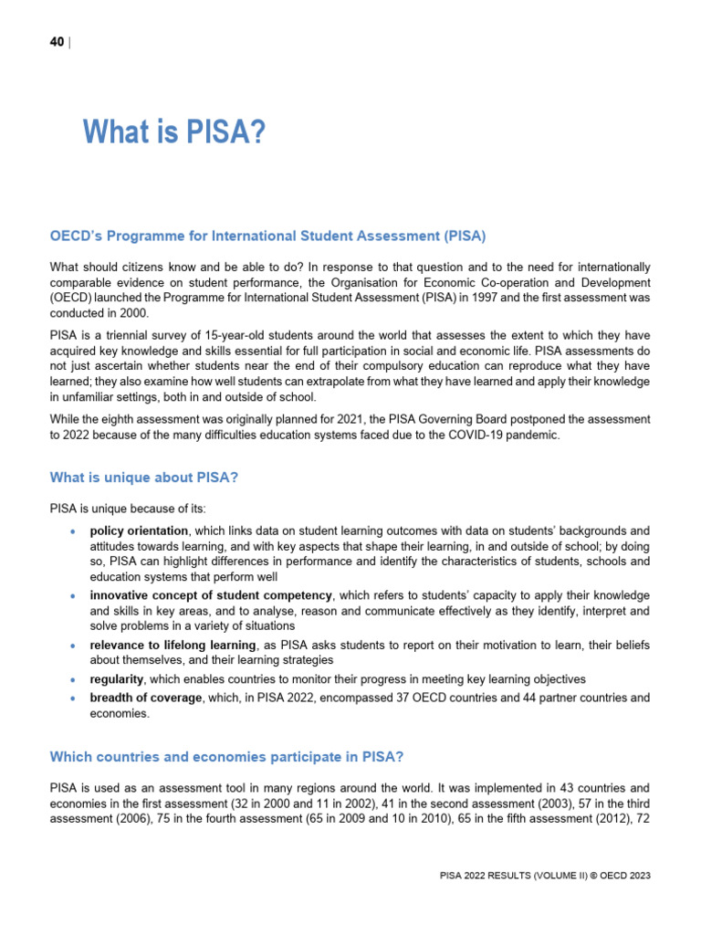 PISA 2022 Results (Volume II) - 42-46 | PDF