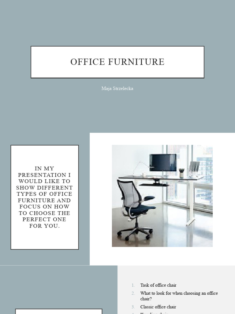 Choosing the Perfect Office Chair | PDF | Chair