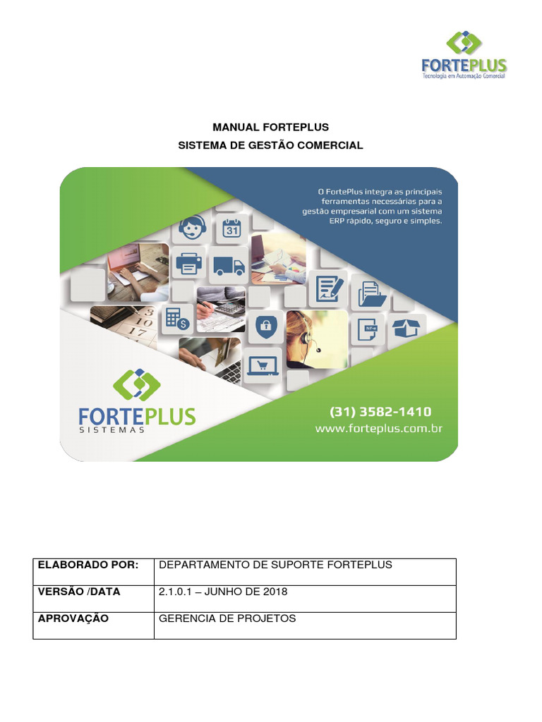 Manual de Utilização Do FortePlus | PDF | Contabilidade | Crédito