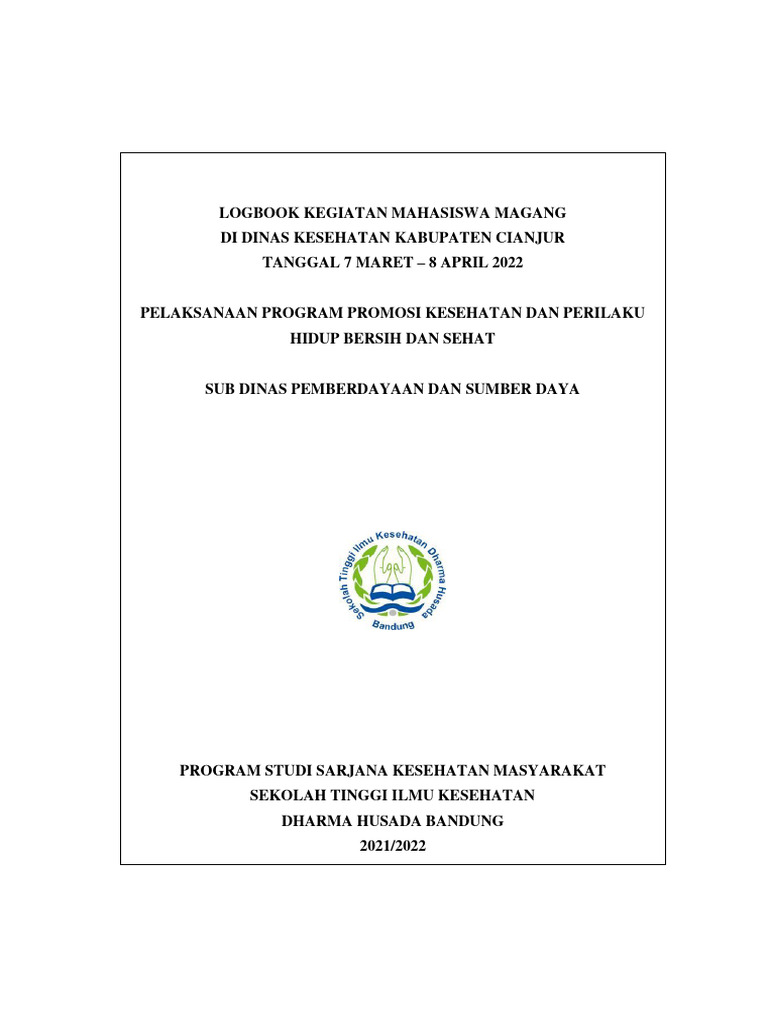 Logbook Magang | PDF