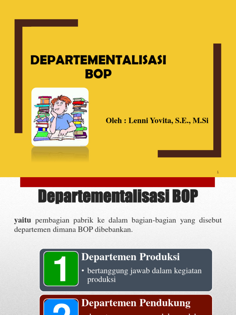Departementalisasi Bop | PDF