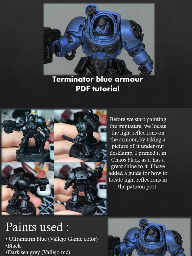 Ultramarine Terminator Armour | PDF | Art | Science & Mathematics