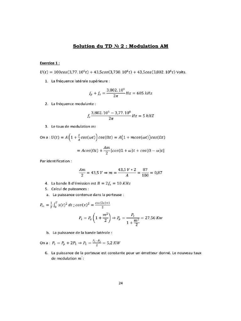 Solution-TD2 Fonction de Lélectronique | PDF