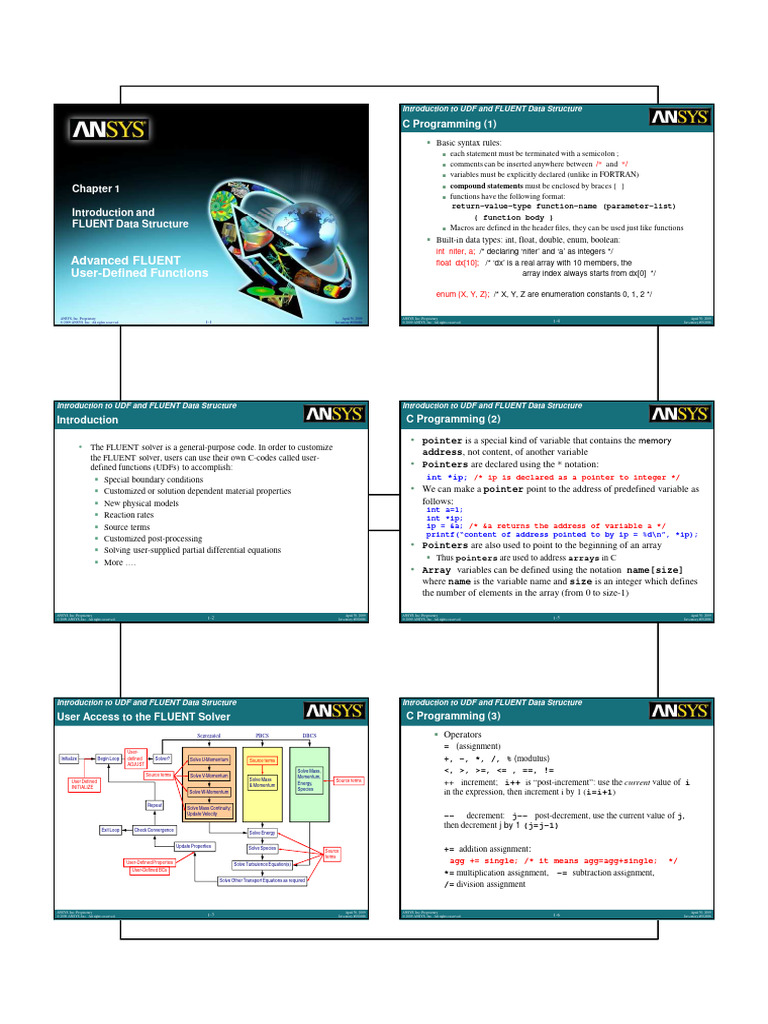 Advanced FLUENT User-Defined Functions | PDF Advanced FLUENT User-Defined Functions | PDF