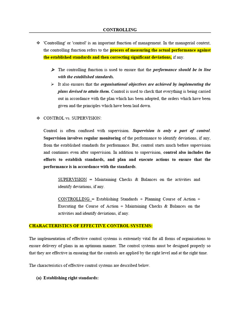 CONTROLLING | PDF | Audit | Business