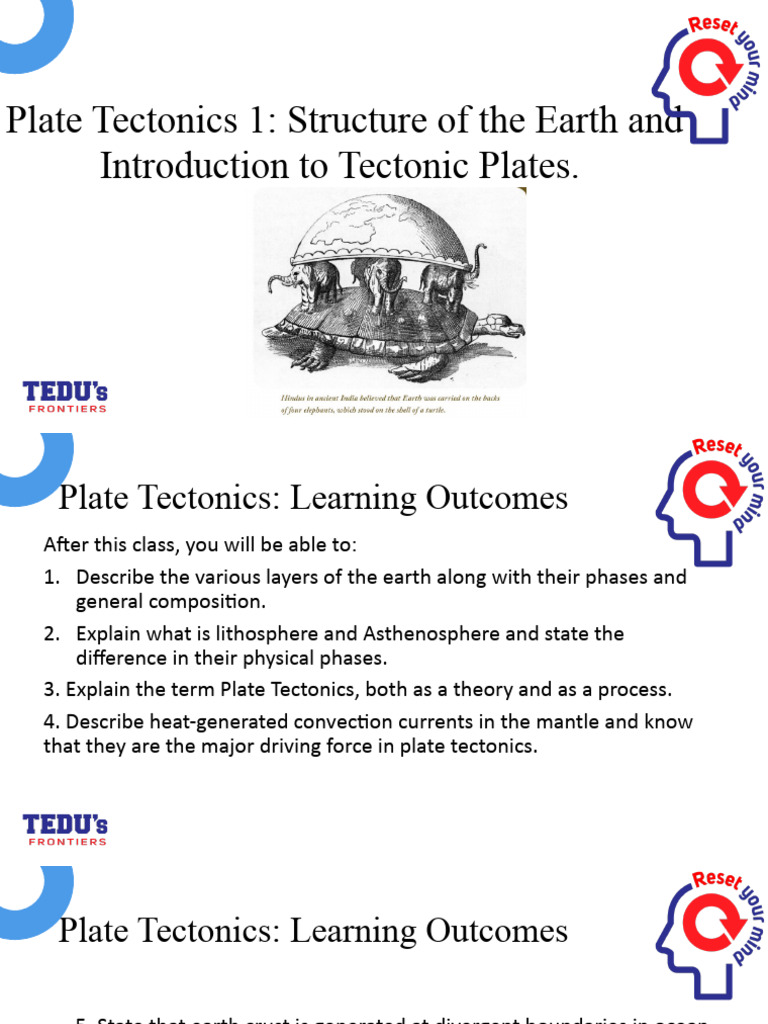 Plate Tectonics-1 Lecture | PDF