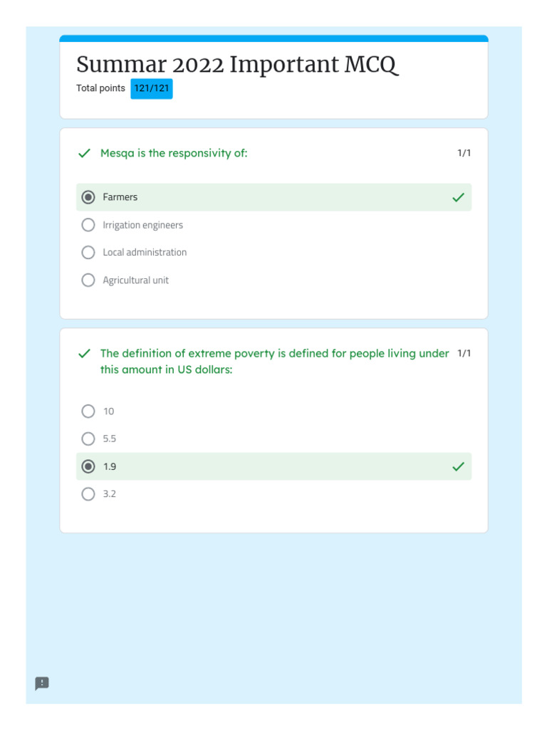 (Summar 2022) Final Exam Solution | PDF | Egypt | Agriculture