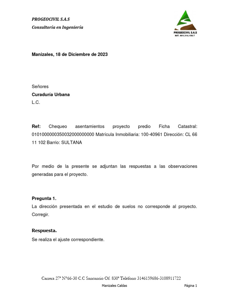 Carta Curaduria 2 | PDF | Fundación (Ingeniería) | Construyendo tecnología