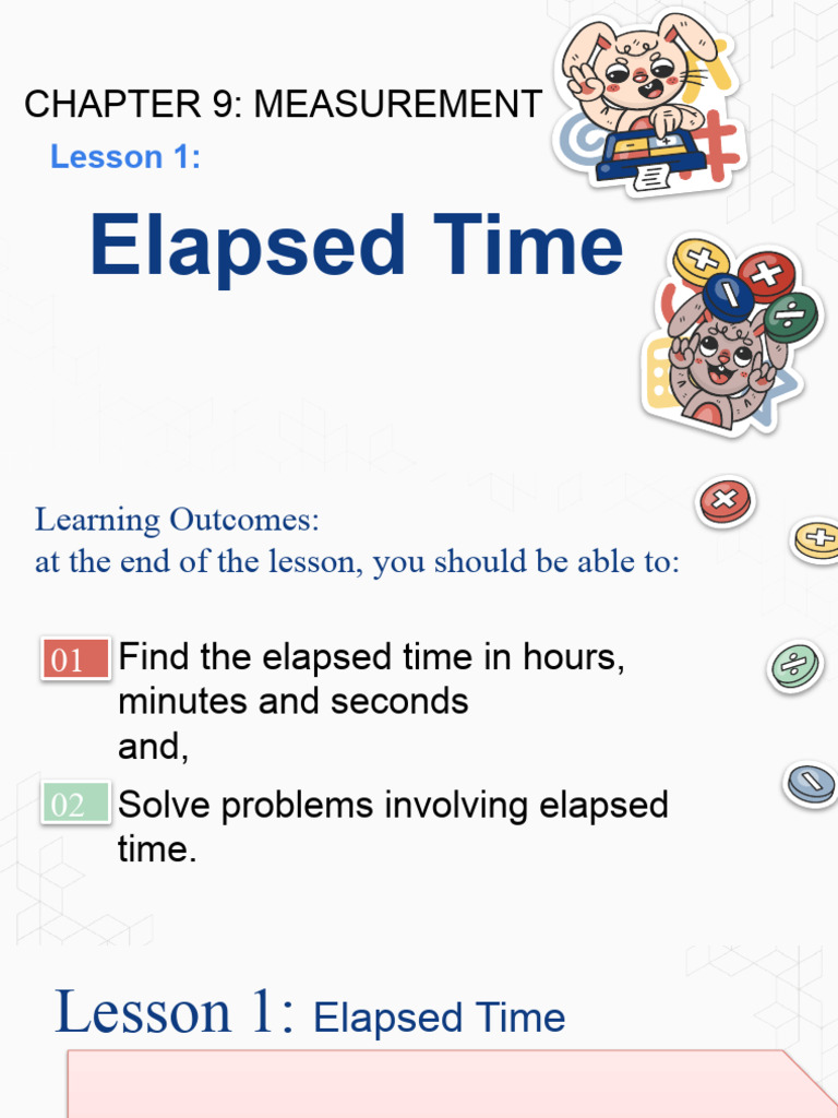 Elapsed Time and Measurement Concepts | PDF | Area | Speed