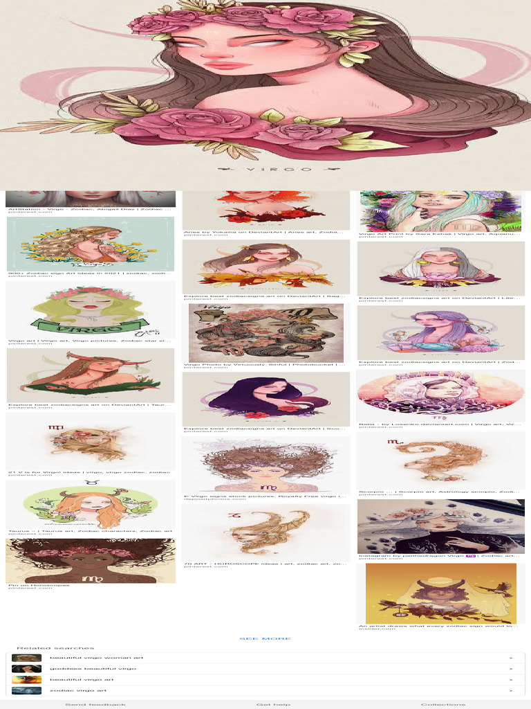 Virgo Drawing - Google Search | PDF | Zodiac | Astrological Sign