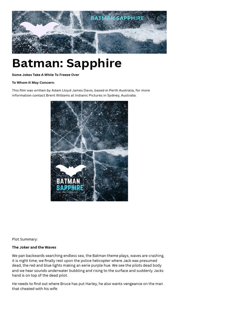Batman Sapphire | PDF | Batman