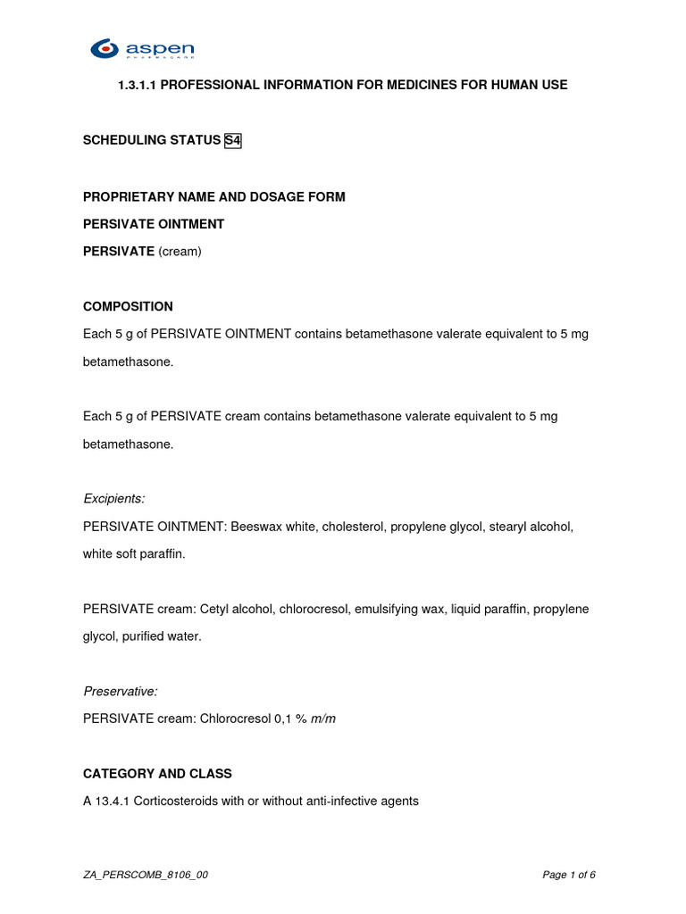Persivate Comb Za Perscomb 8106 00 Epi 1981.06.15 | PDF | Topical ...