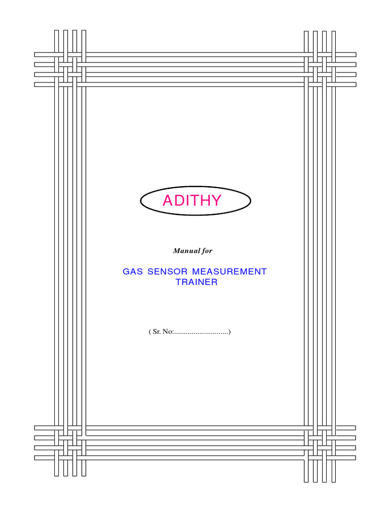 GAS Sensor Measurement Trainer Manual 2023 | PDF | Sensor | Gases GAS Sensor Measurement Trainer Manual 2023 | PDF | Sensor | Gases