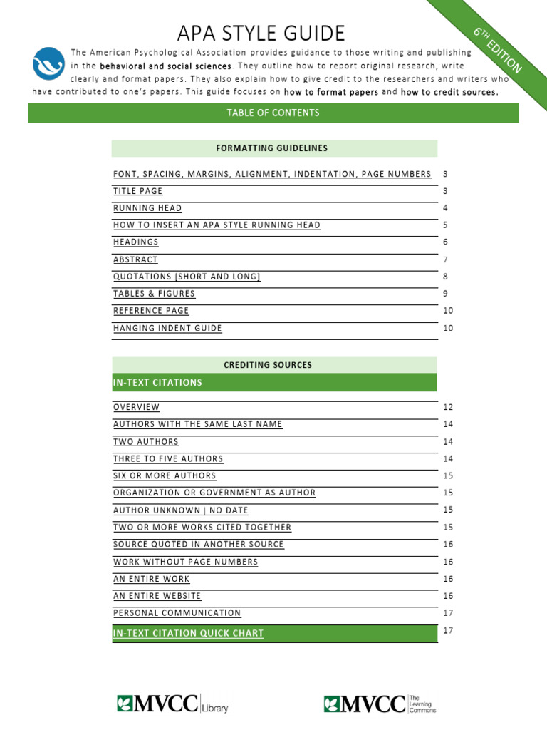 APA 6th Edition | PDF